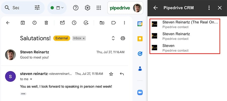 Complemento de Gmail de Pipedrive - Knowledge Base | Pipedrive